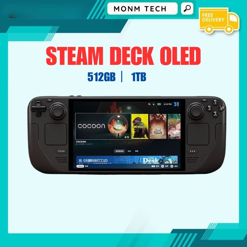 【Newest】Steam Deck OLED HandheldGaming Console 7.4 inch 512GB 1TB 50 ...
