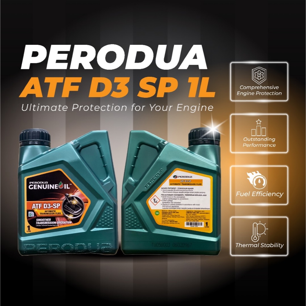 Perodua ATF D3 SP Car Gear Oil Transmision Fluid - 1L | Shopee Malaysia