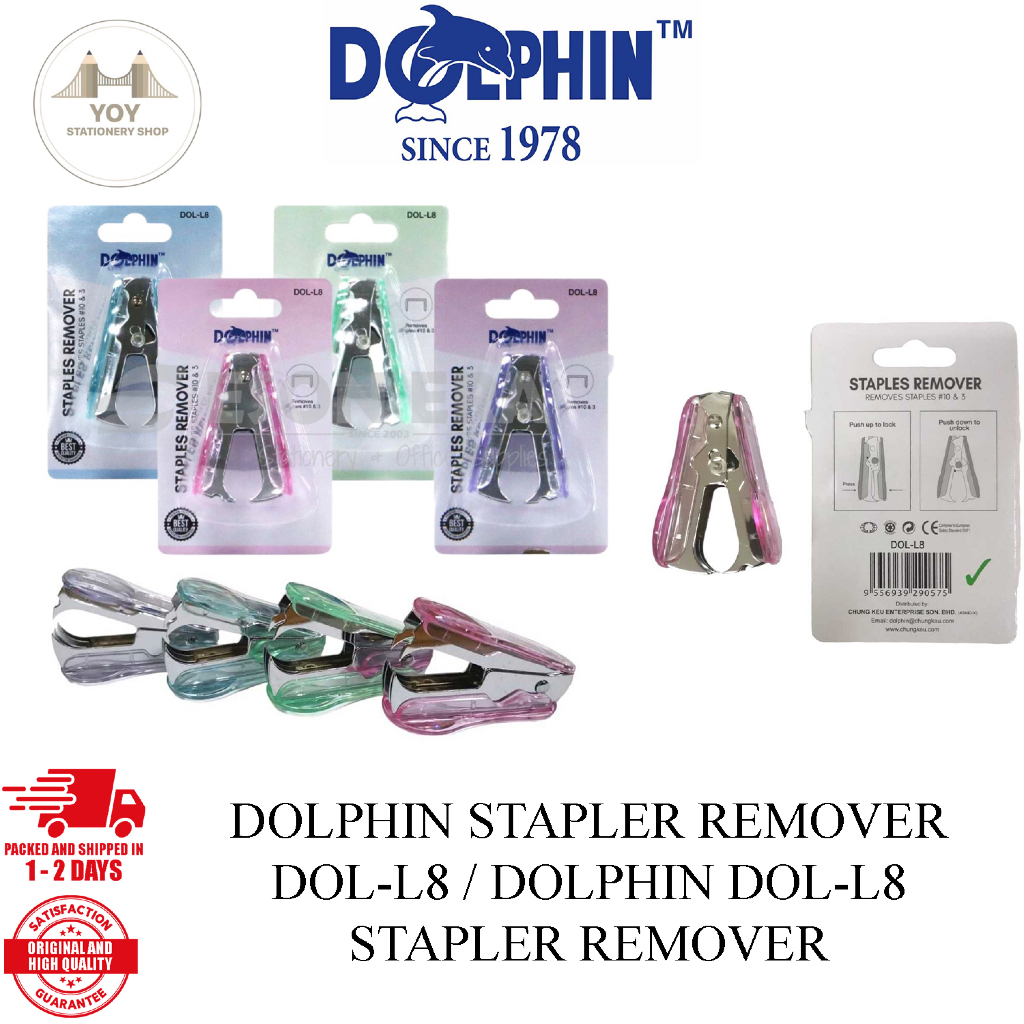 DOLPHIN STAPLER REMOVER DOL-L8 / DOLPHIN DOL-L8 STAPLER REMOVER (READY ...