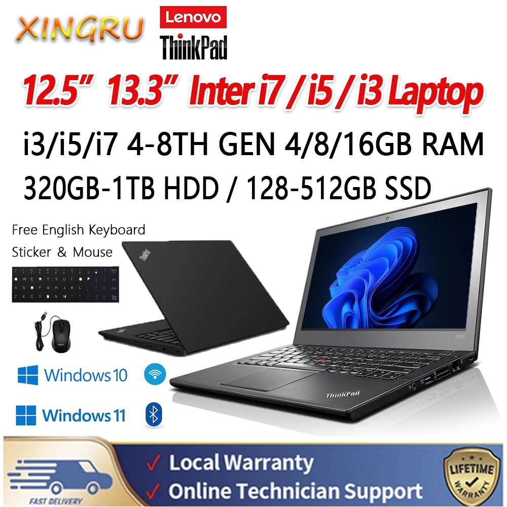 【Cheapest Laptop】Lenovo ThinkPad 12“5 13”3 Intel Core i3 i5 i7 4-8th ...