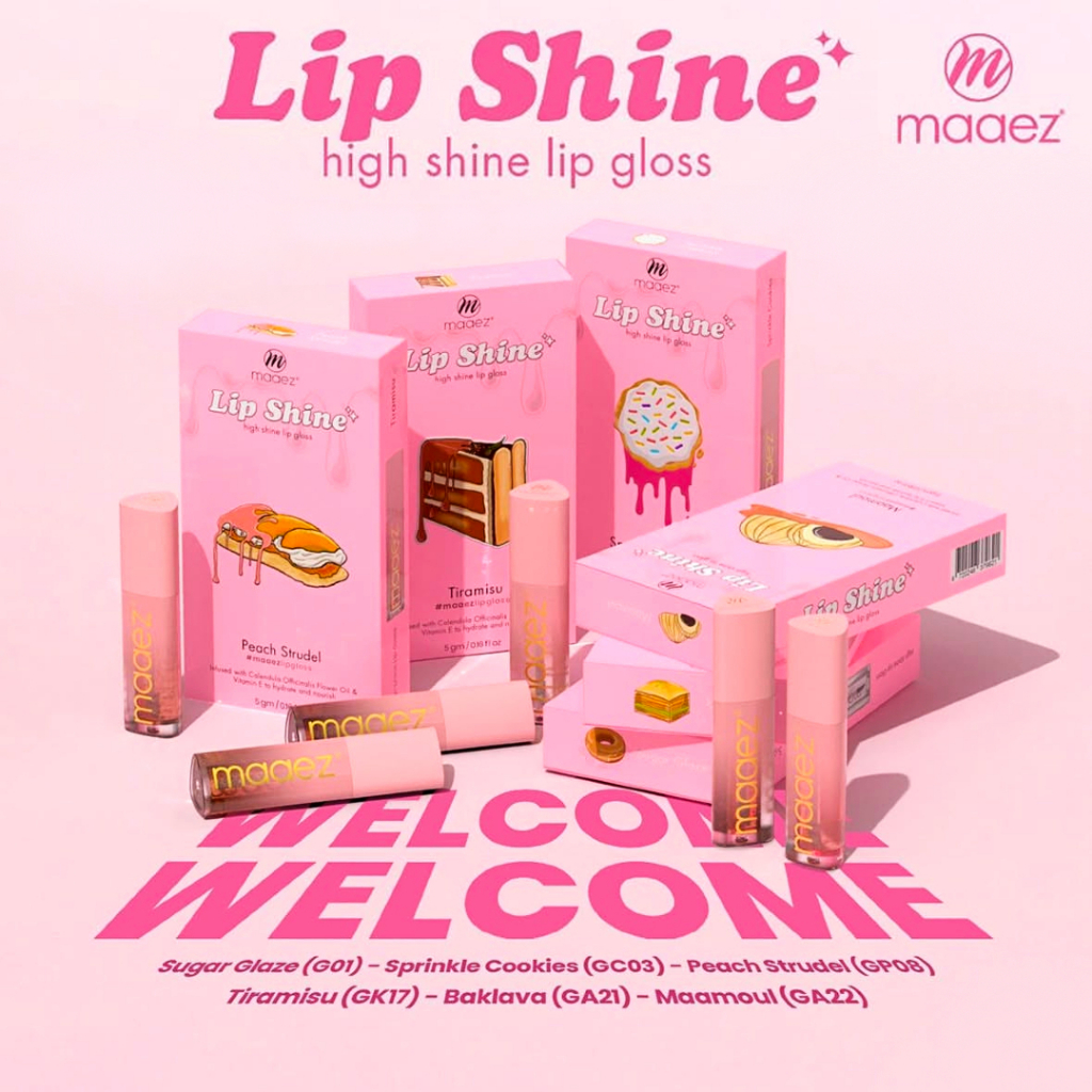 Maaez Lip Shine High Shine Lipgloss Glossy Non Sticky Liquid Lipstick ...