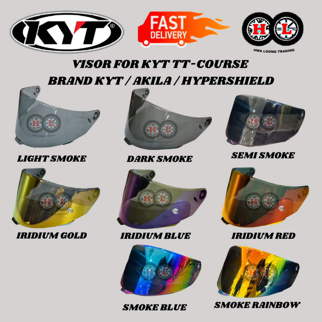 VISOR KYT TT-COURSE ( VISOR SIANG & MALAM KYT TT COURSE ORIGINAL ...
