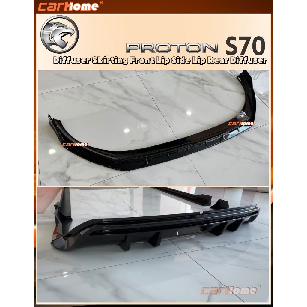 Proton S70 Bodykit Front Lip Side Skirt Rear Diffuser lips S70 Diffuser ...
