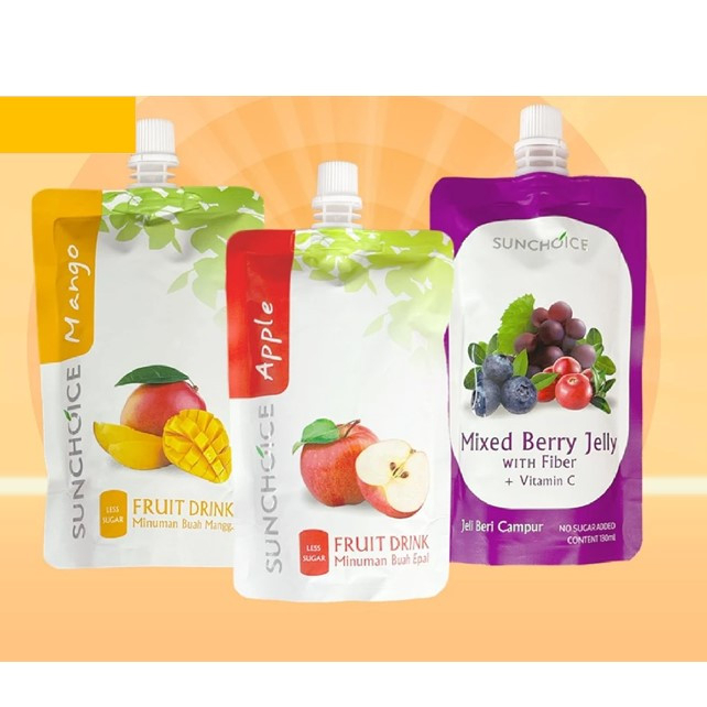 SUNCHOICE Fruit Drink - (Apple/Mango 200ml) & (Mixed Berry 130ml ...