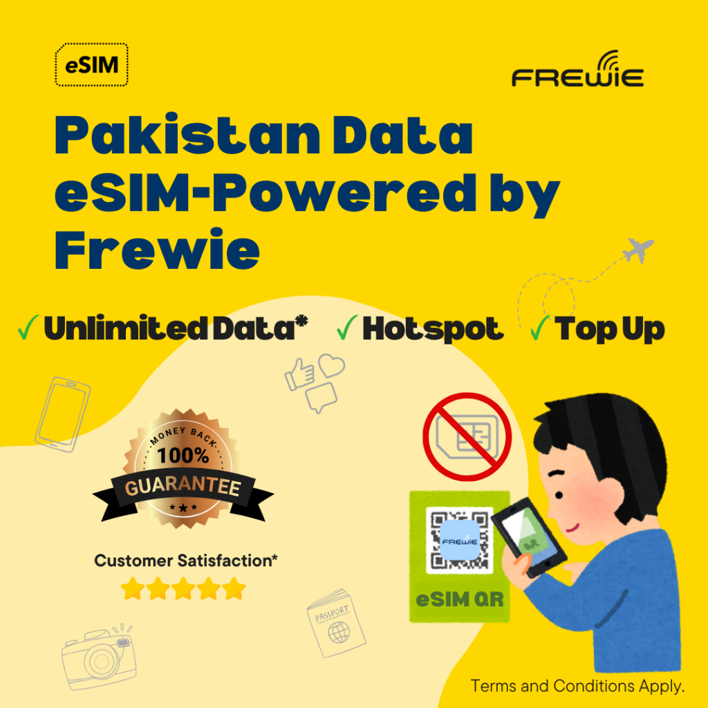 Pakistan eSIM Data Roaming | High-Speed Data | Topup Available | QR ...