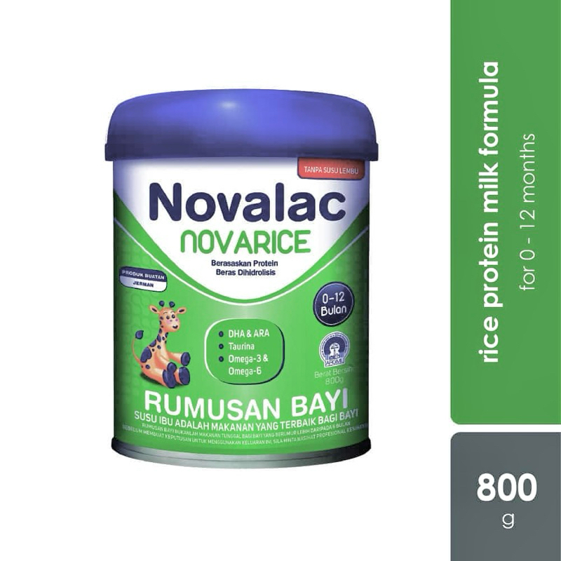 Novalac Novarice 800g Rice Protein Milk Formula (EXP: Oct 2026 ...