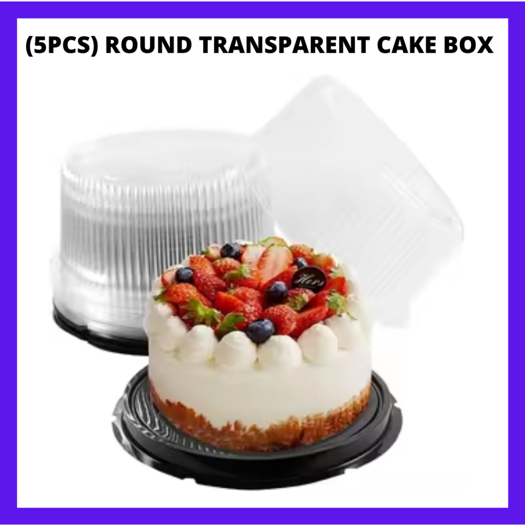 Round Cake Packaging 4/6/8 inch Transparent Box children's mini cake ...