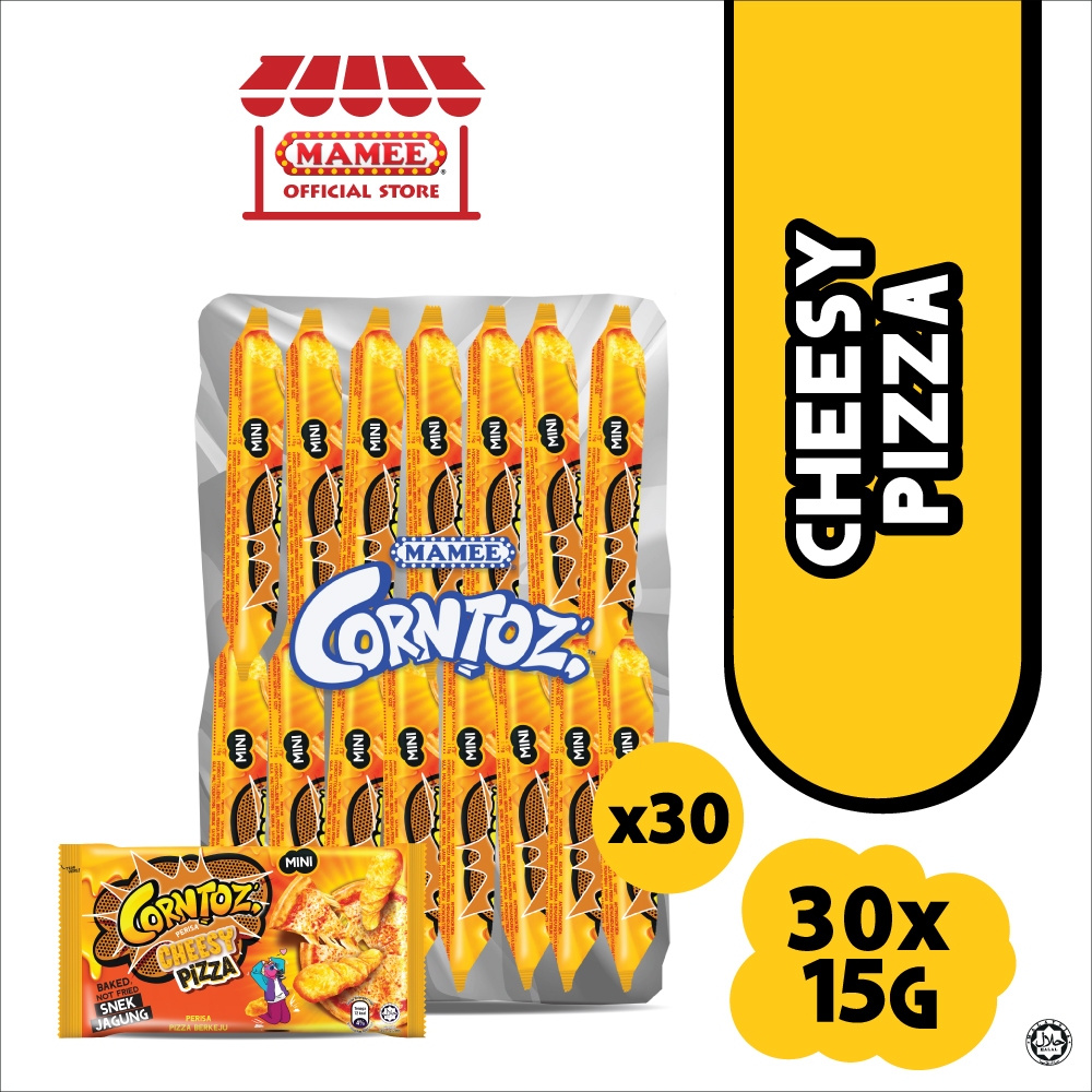 Corntoz Crackers Mini (15g x 30) - Cheesy Pizza | Shopee Malaysia