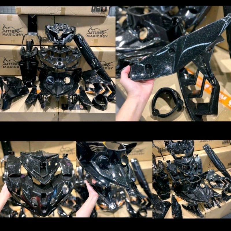 Magicboy Inner HLY Hitam Kilat Diamond FullSet Y15ZR V2/Y16ZRNV1/Y16ZR ...