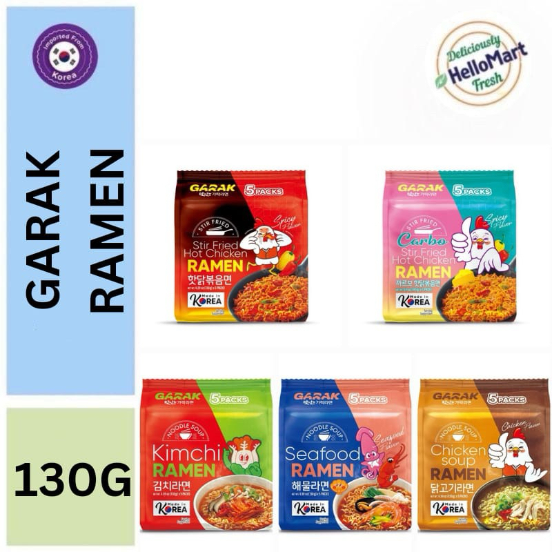 【Korea Garak】Ramen 130G X 5P | Shopee Malaysia