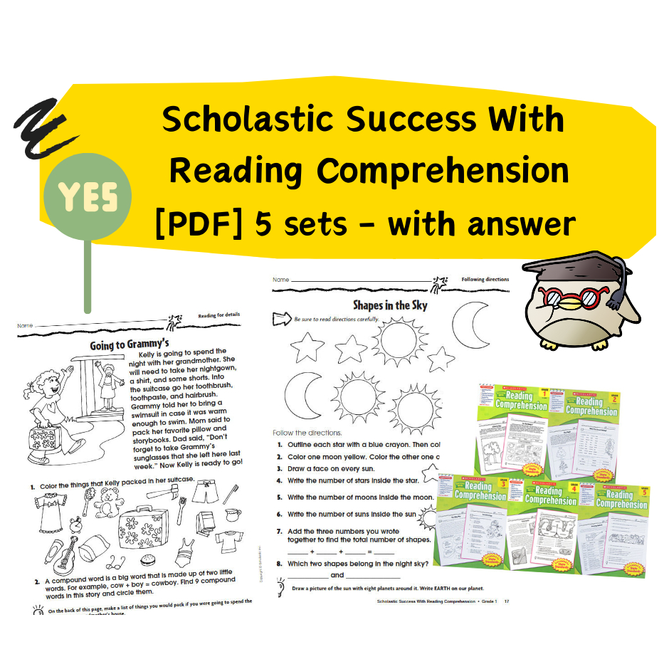 A686 – [PDF] Scholastic Success With Reading Comprehension 5 sets (with ...
