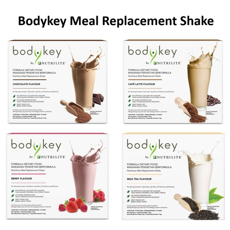 BodyKey by Nutrilite Meal Replacement Shake (berry/chocolate/cafe ...