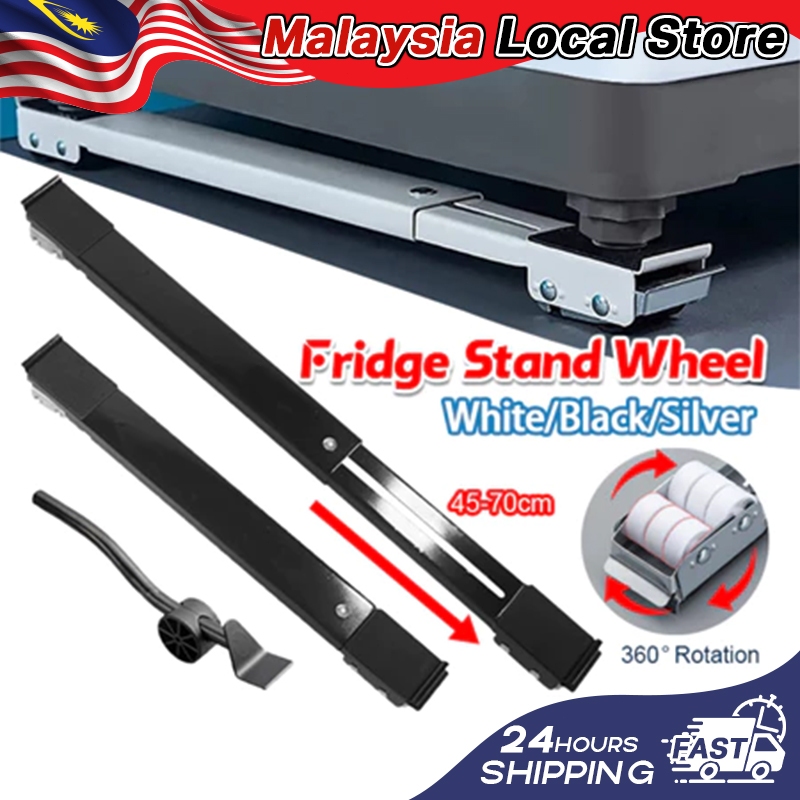 【2 PCS】 300kg Washing Machine Stand Adjustable Roller Rotate Furniture ...
