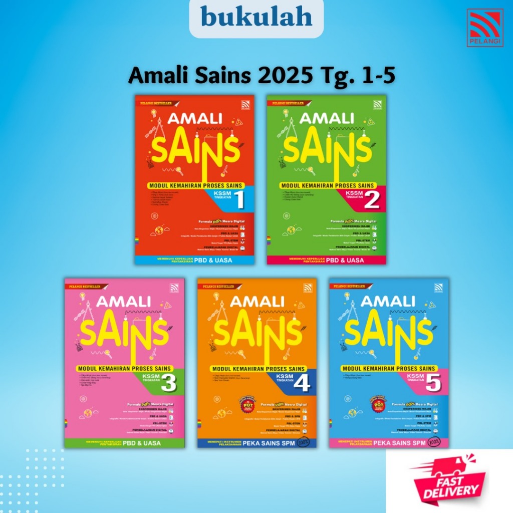 [Bukulah] Buku Latihan 2025 : Amali Sains Tingkatan 1-5 KSSM (Dwibahasa ...