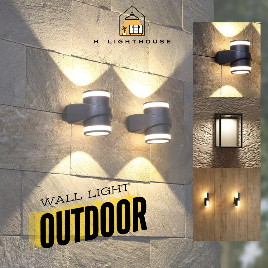 YETPLUS LED Updown Wall Light Lampu Effect Updown Light Waterproof With ...