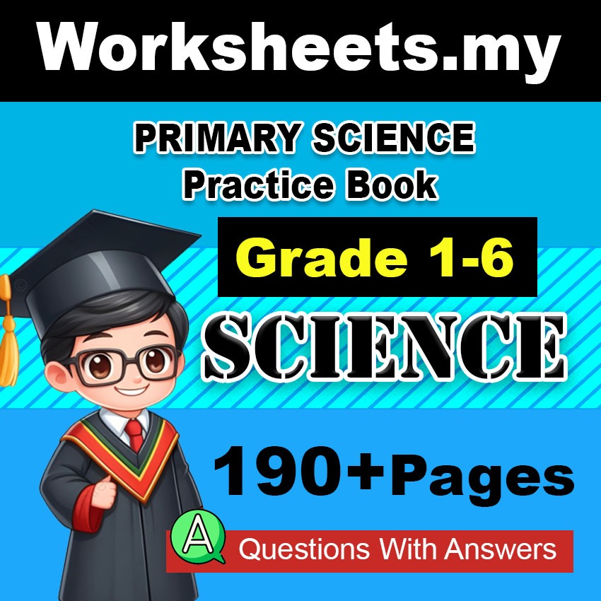 WM1 [SOFTCOPY] Primary Science Practice Book Grade 1-6 with ANSWERS ...