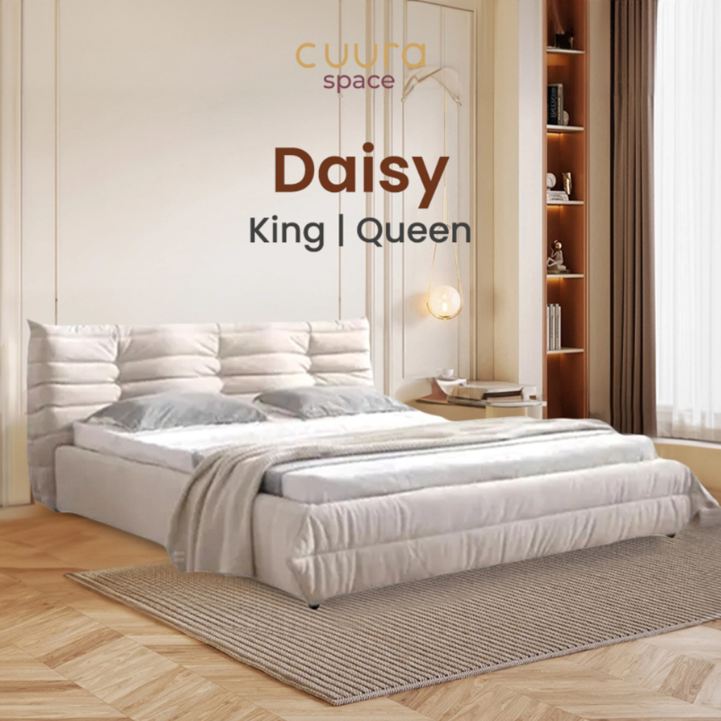 Daisy Queen / King Size Bed Frame Katil 床架 - Togo Style with Versatile ...