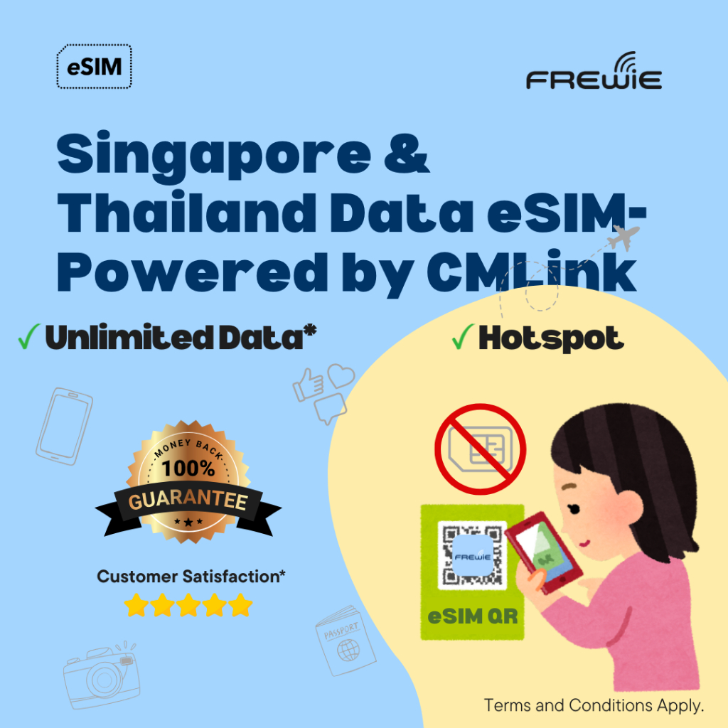 Unlimited Singapore & Thailand eSIM 500MB/1GB/2GB Daily for 1-12 Days Data Roaming | QR Code via ...