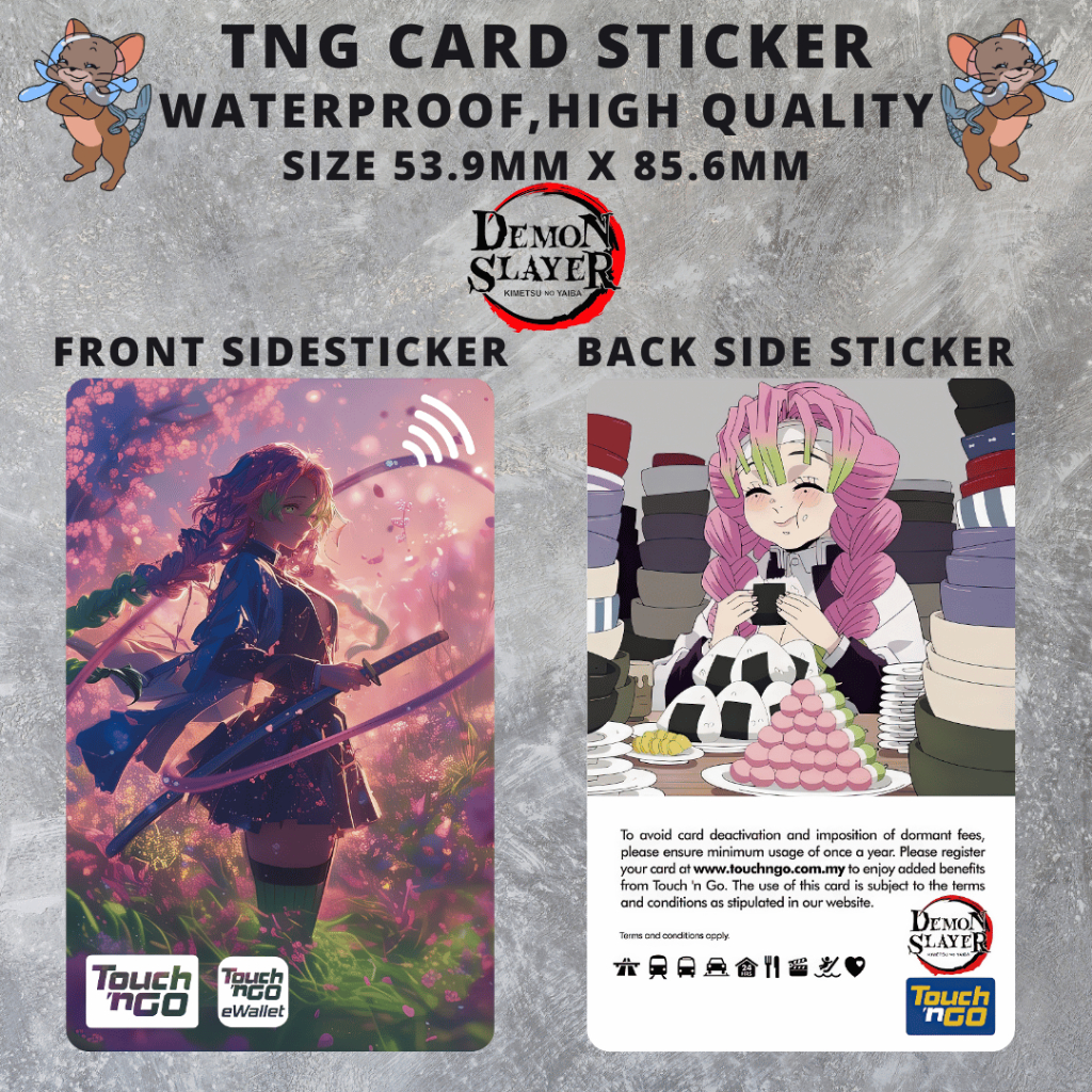 Demon Slayer Mitsuri Kanroji - Card Sticker/Touch n Go Card Sticker ...