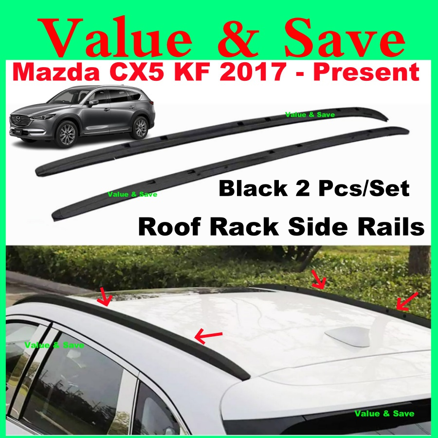 Black Edition Mazda CX5 KF 2017 - Present Roof Rack Side Rails Roof Bar ...