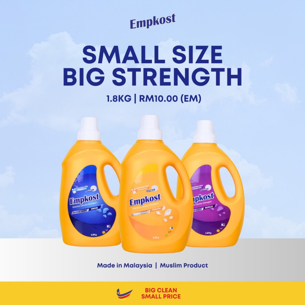 EMPKOST - 1.8 KG LAUNDRY DETERGENT, SABUN PENCUCI PAKAIAN SAIZ KOMPAK ...