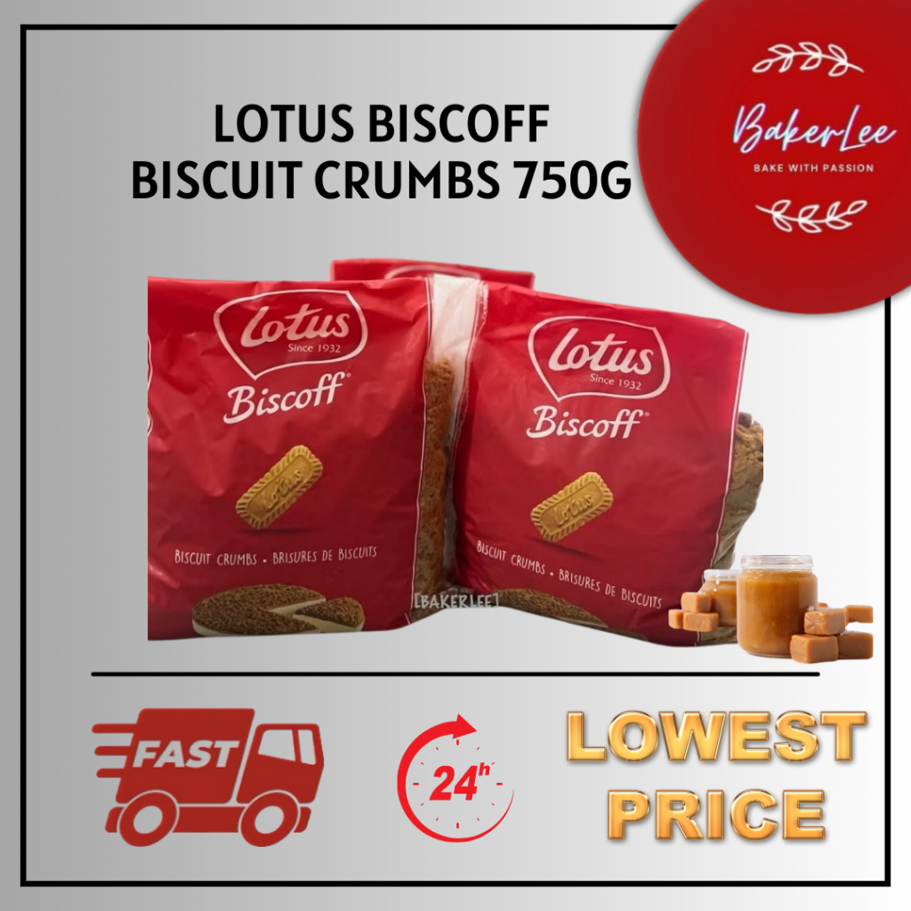 LOTUS BISCOFF CRUMBS 750G | BISCOFF CRUMBLES ORIGINAL | LOTUS BISCOFF ...