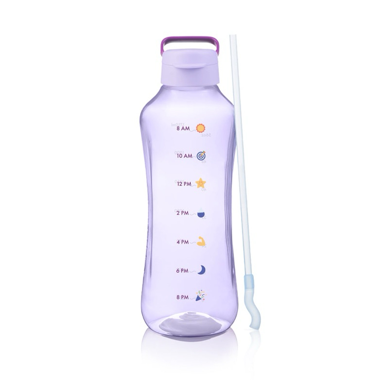 Aquavibe with Straw Bottle 2L Tupperware Botol Air | Shopee Malaysia