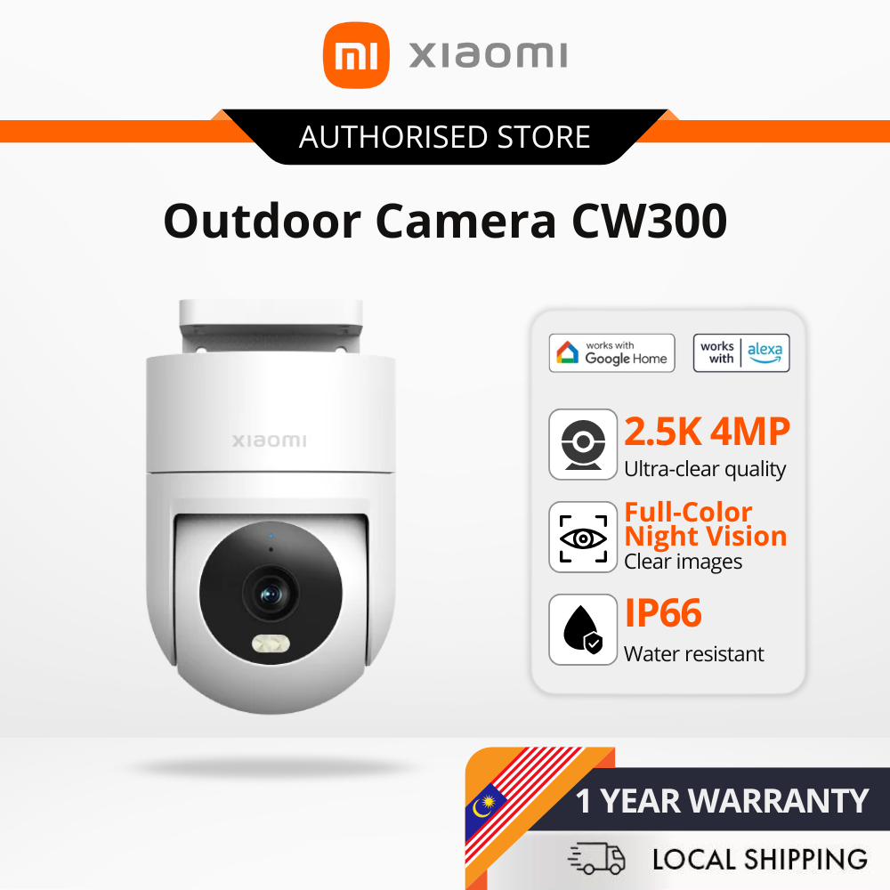 Xiaomi Outdoor Camera CW300 - Water Resistant Smart Full Colour Night ...