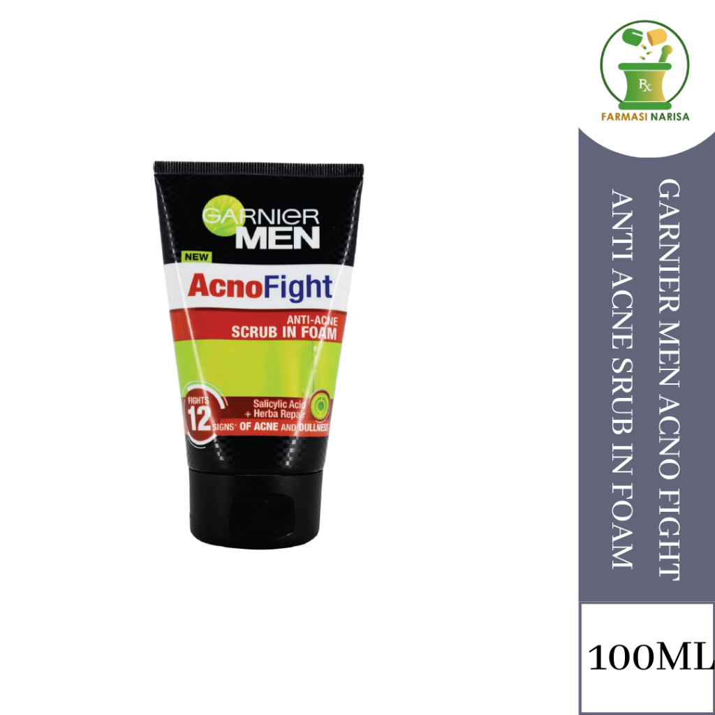 GARNIER MEN ACNO FIGHT ANTI ACNE SRUB IN FOAM 100ML | Shopee Malaysia
