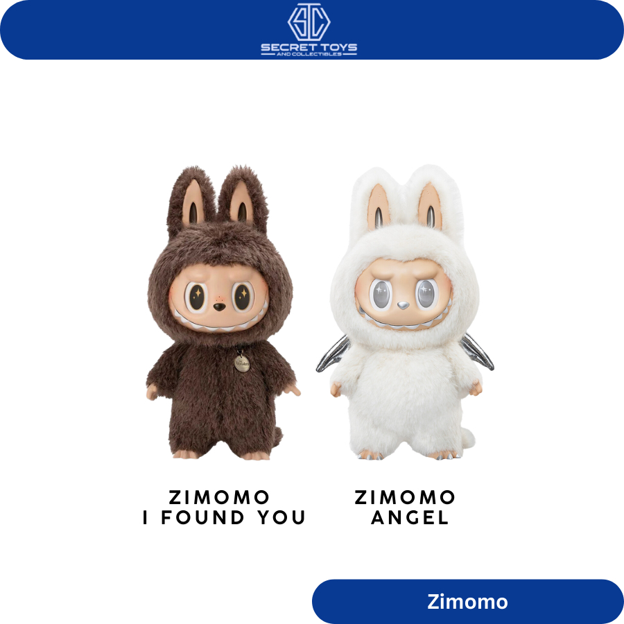 Original POP MART Zimomo I Found You & Zimomo Angel Vinyl Plush Doll ...