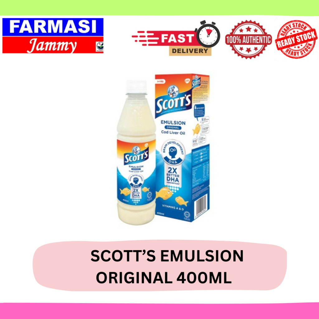 SCOTT'S EMULSION ORIGINAL 400ML | Shopee Malaysia