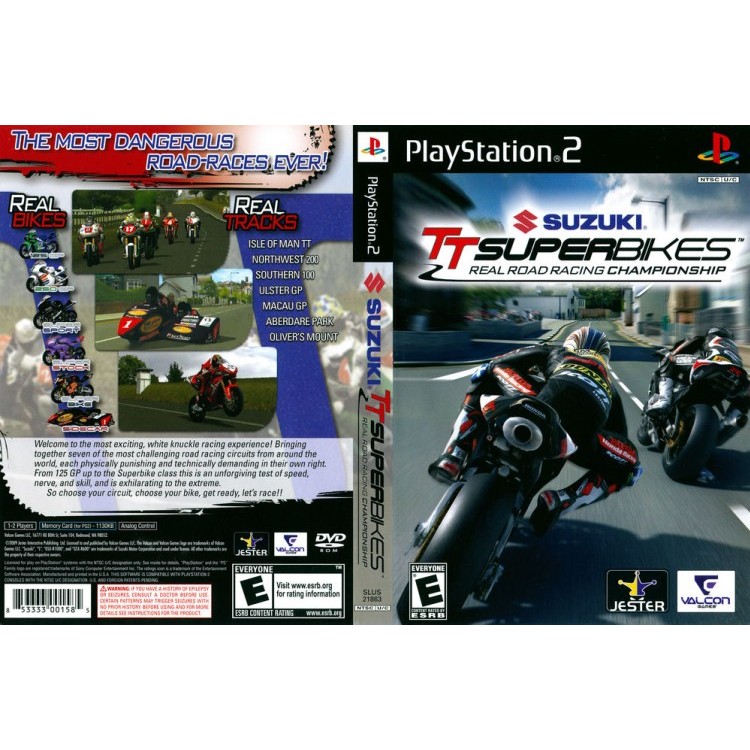PS2 Suzuki TT Superbikes - Real Road Racing Championship (DVD GAME ...