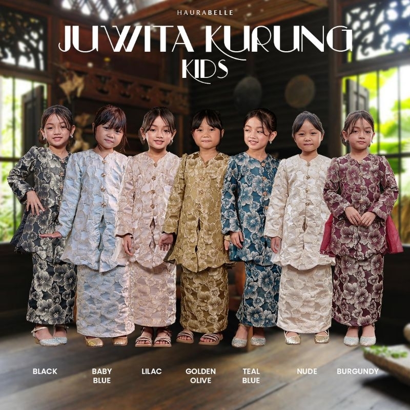 JUWITA KURUNG KIDS & BABY 🔸ORIGINAL HAURABELLE 🔸BAJU KURUNG BUDAK DAN ...