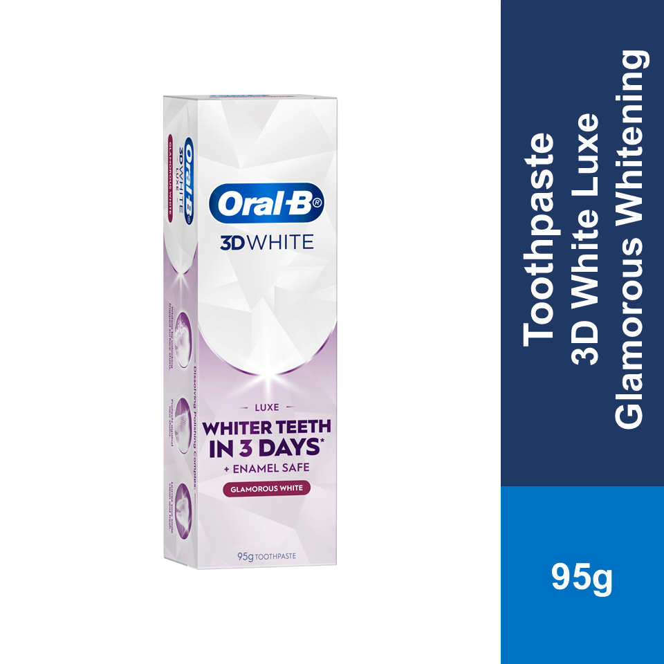 Oral-B 3D White Luxe Glamorous Whitening Toothpaste 95g | Shopee Malaysia