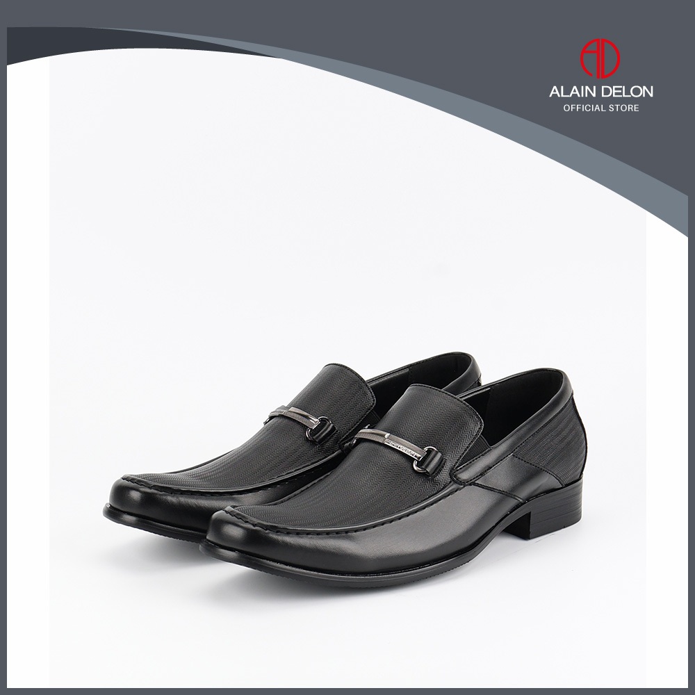 ALAIN DELON Men's PU Leather Business Shoes - Black 202405-BE2E-1P ...