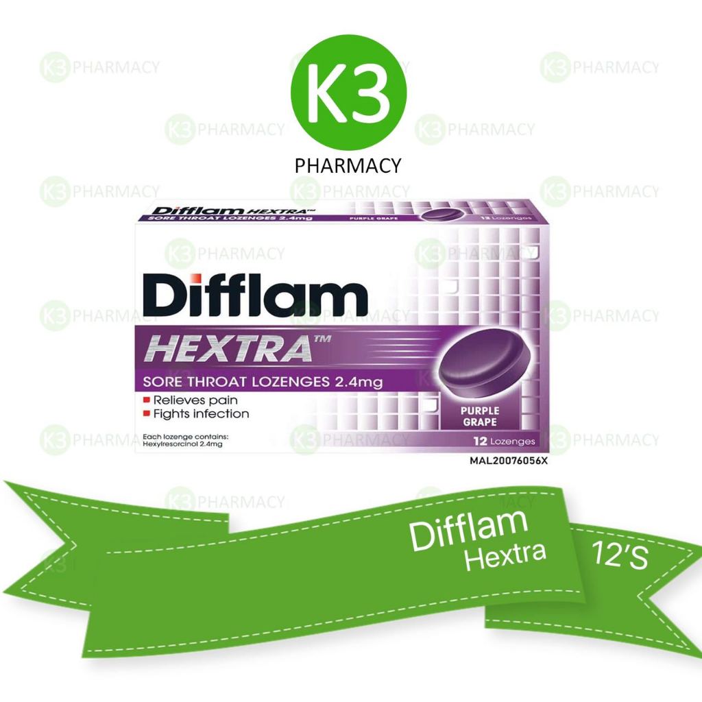 Difflam Hextra Sore Throat Lozenges 2.4MG (12'S) | Shopee Malaysia