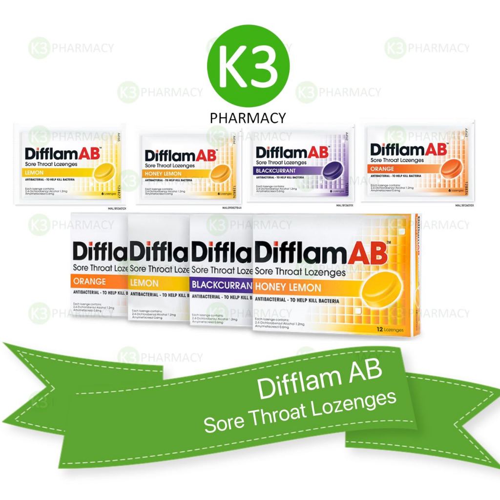 Difflam AB Sore Throat Lozenges (6'S / 12'S) | Shopee Malaysia