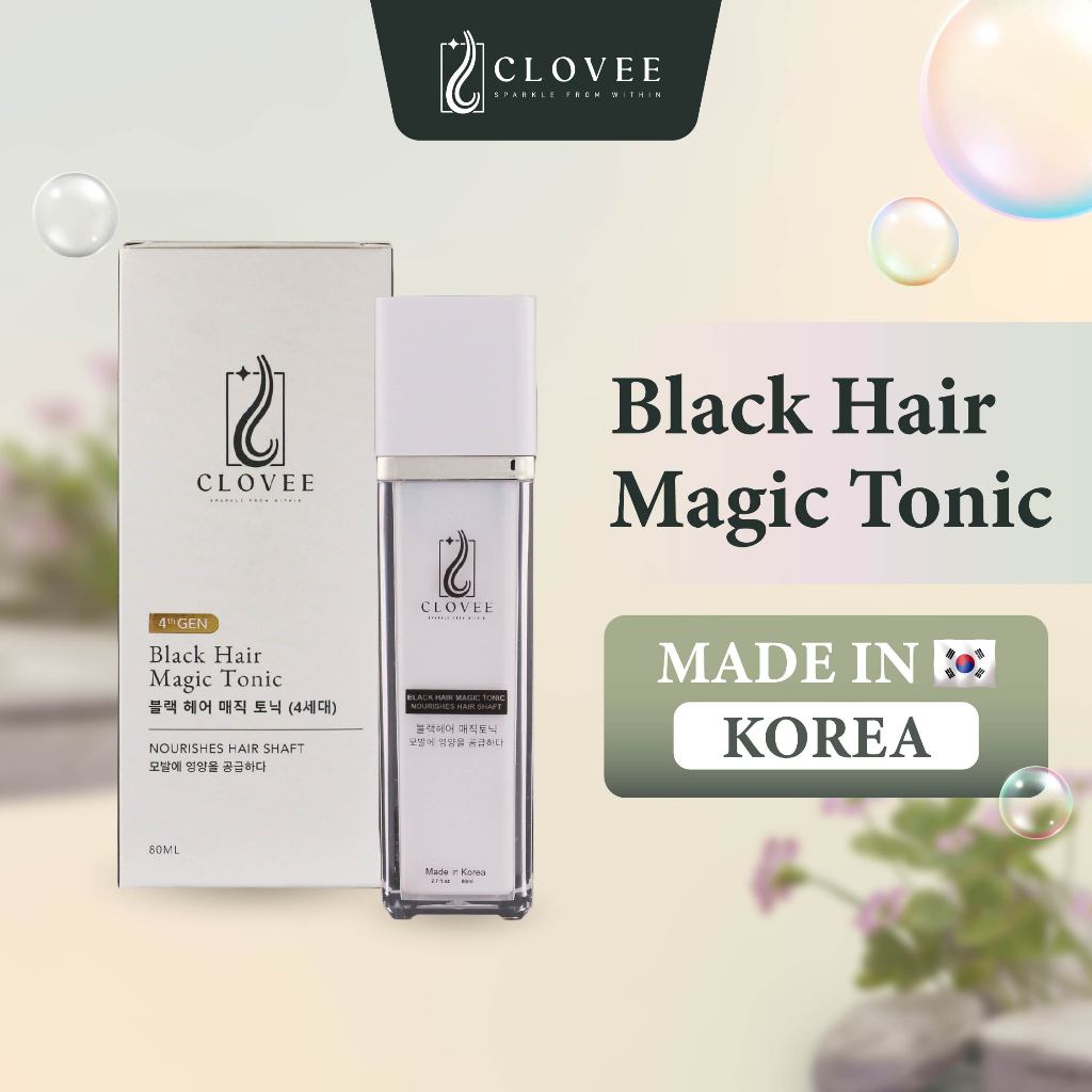 CLOVEE Black Hair Magic Tonic 80ml (Gen5th) | Shopee Malaysia