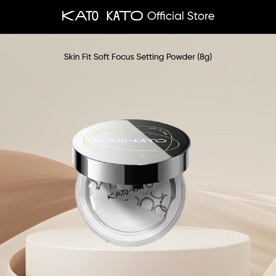 KATO-KATO Skin Fit Soft Focus Setting Powder (8g) Katokato 恰好合拍亲肤柔焦蜜粉 ...