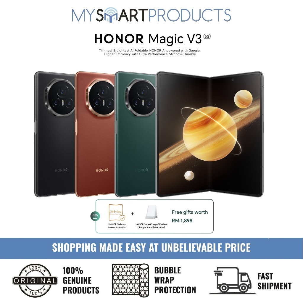 HONOR Magic V3 5G (24(12+12)GB+512GB Thinnest & Lightest AI Foldable ...