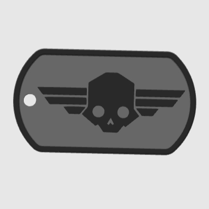 Helldivers 2 Dogtag Keychain | Shopee Malaysia