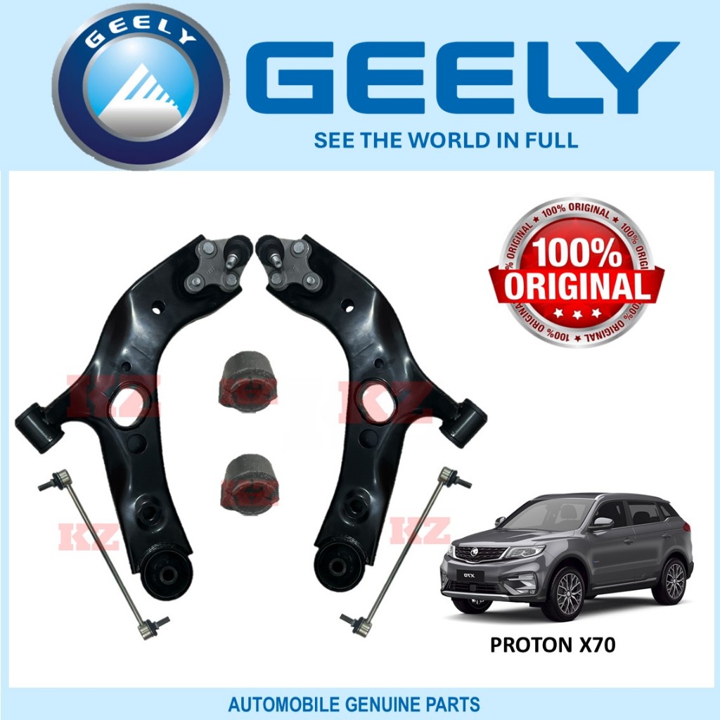PROTON X70 2018~ 1 SET 6PCS - FRONT SUSPENSION SET( LOWER ARM/ LINK ...