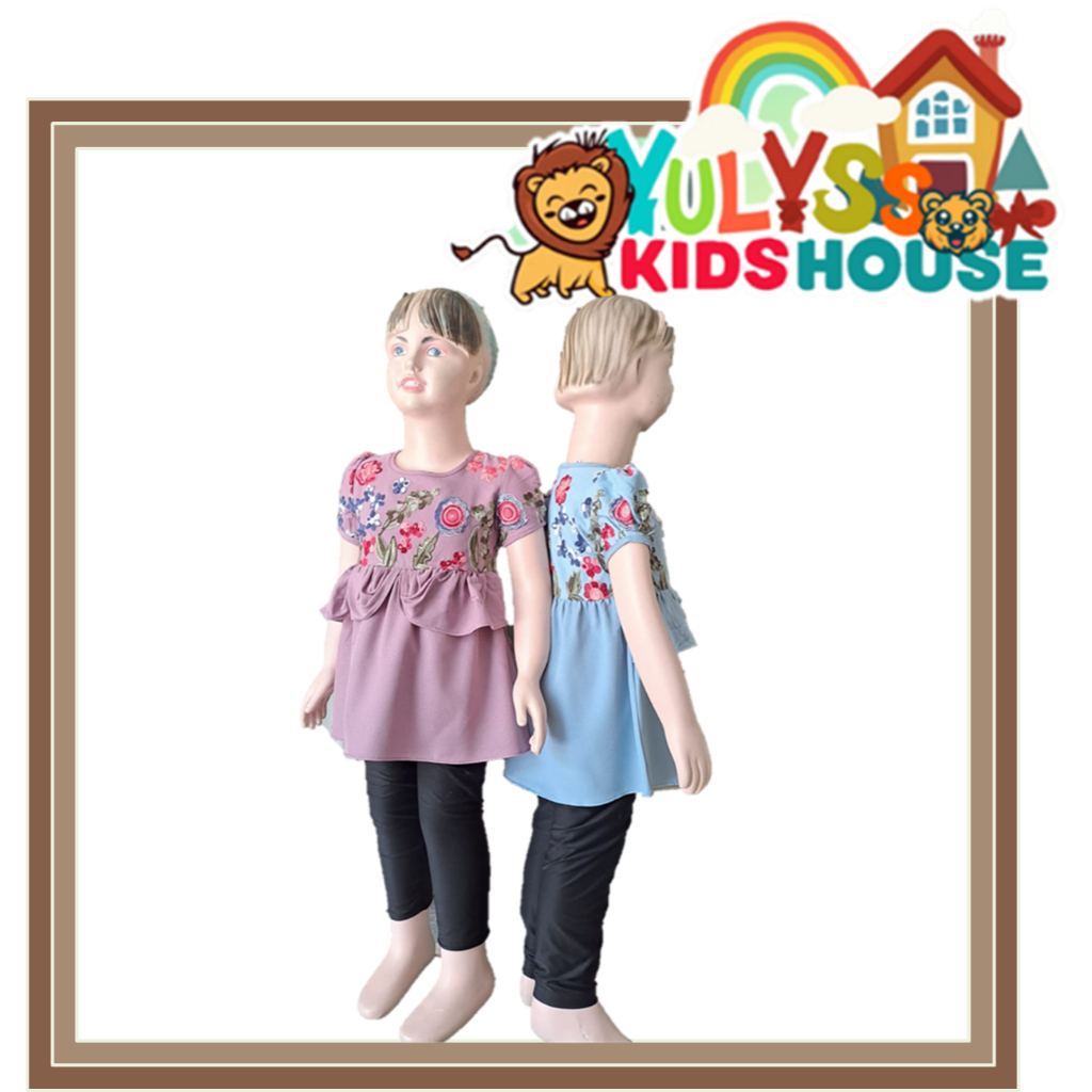 Design 3 Blouse Sulam Dress Sulam Kanak-kanak (2-7 tahun) Girl ...
