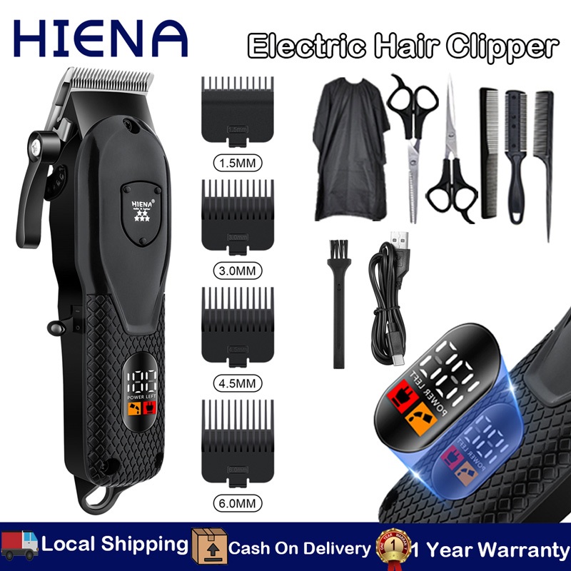 mesin rambut Hiena Professional Electric Hair Clipper Cordless Hair ...