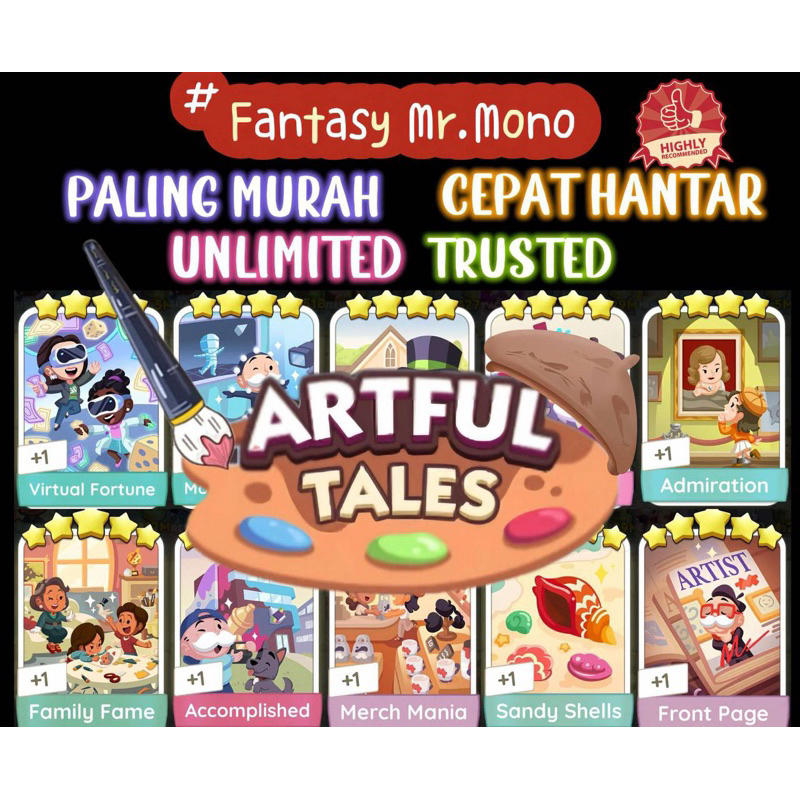 monopoly go sticker all available 88 | Shopee Malaysia