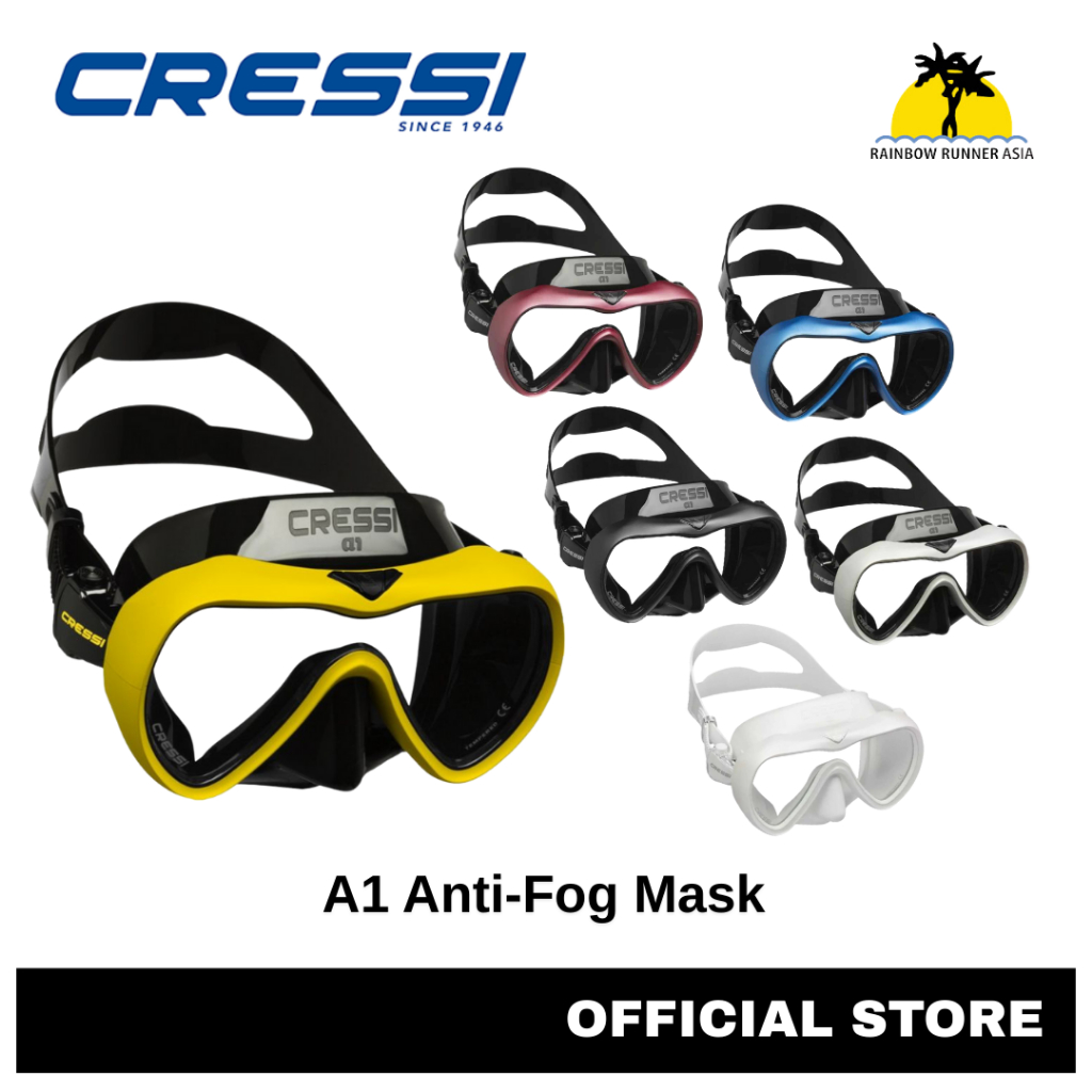 Cressi A1 Mask (Anti- Fog Lens) | Shopee Malaysia