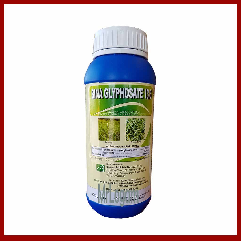1L BINA GLYPHOSATE 13.6% CLASS HERBICIDE WEED KILLER/RACUN RUMPUT/草药水 ...