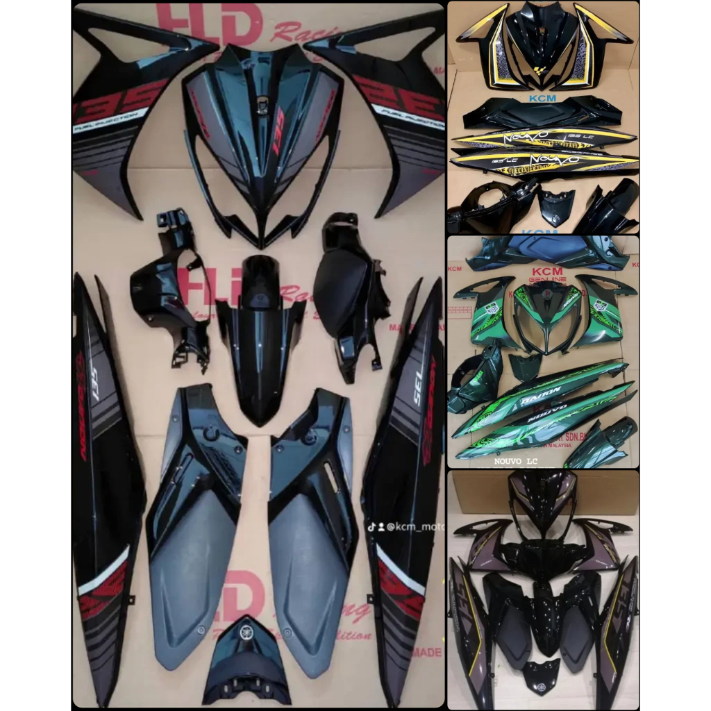 COVERSET YAMAHA NOUVO LC 135 BATMAN EDITION | Shopee Malaysia
