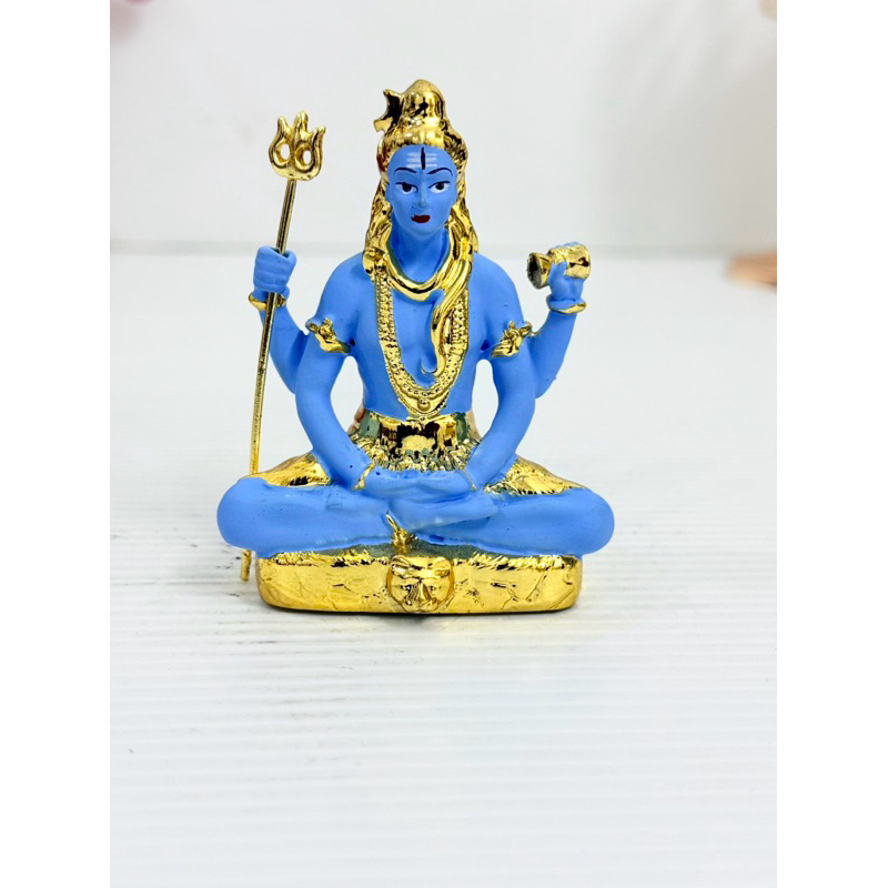 BLUE SIVAN IDOL / SHIVAN / SILAI AND GOLD COLOUR SHIVAN SIVAN CAR DASH ...