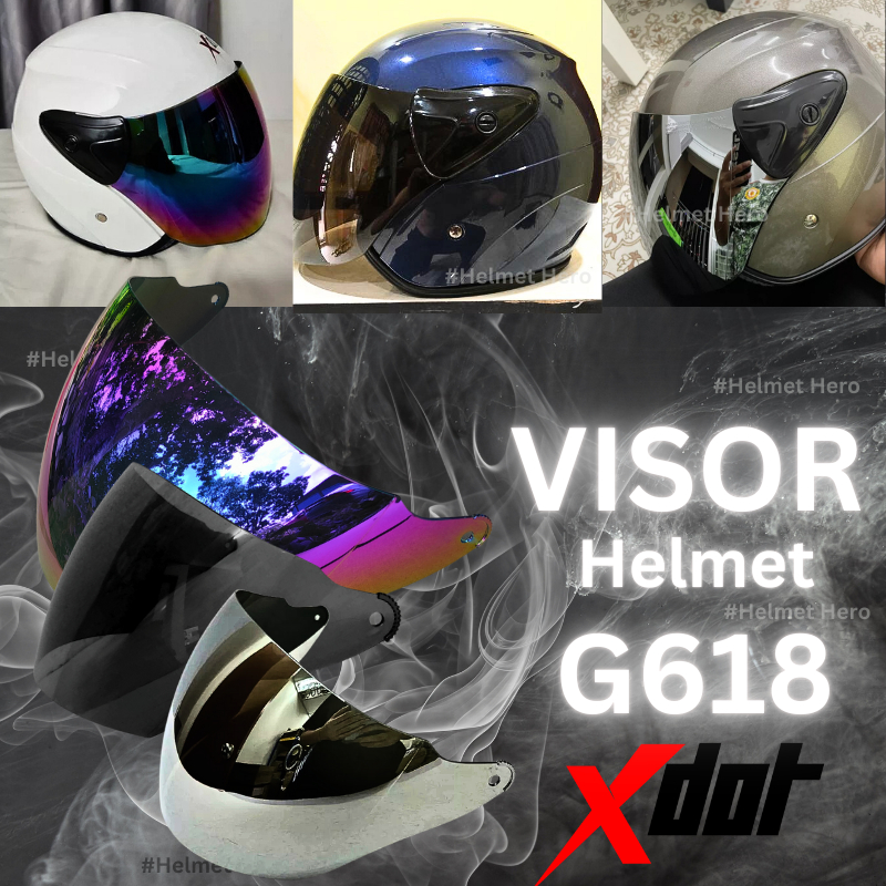 [VISOR] XDOT Helmet G618 Helmet Hero Visor XDot G618 V618 Original ...